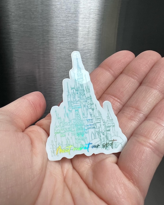 Holographic Vinyl Castle Sticker Laptop Sticker Gift for - Etsy