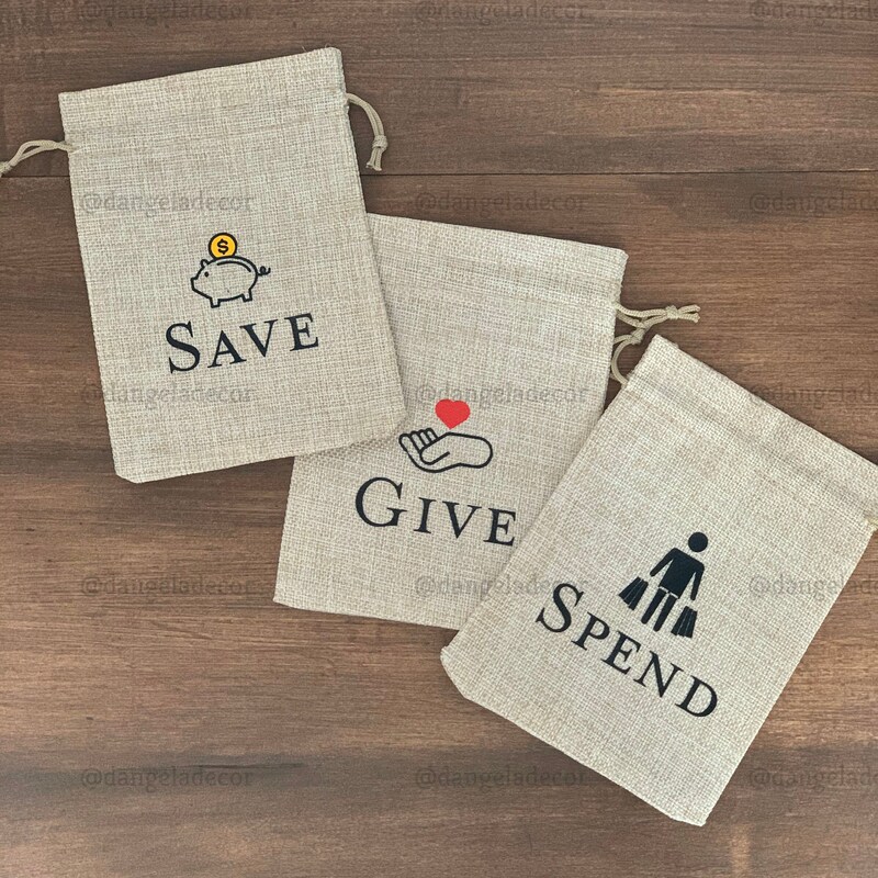 Give Save Spend - Etsy