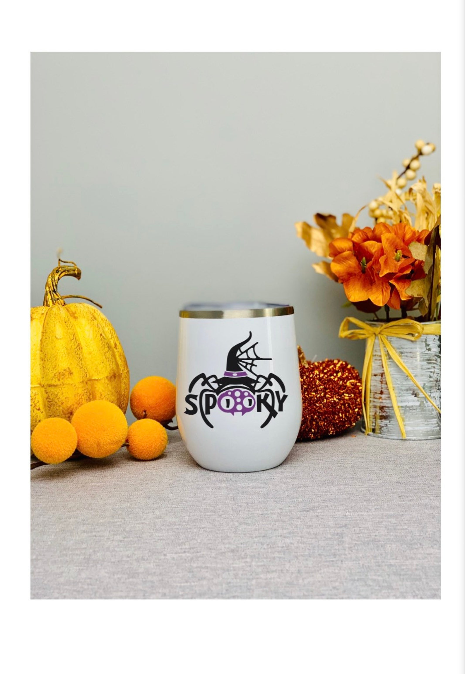 Spooky Halloween Party Wine Drinkware Ghost Skeleton - Etsy