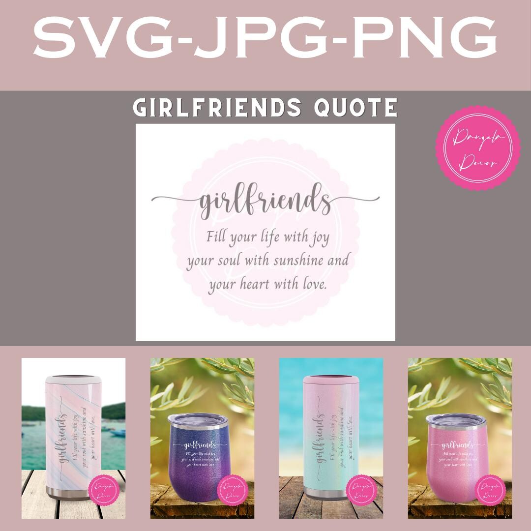 SVG PNG Jpeg Girlfriends Cricut Silhouette Die Cut White Elephant Gift ...