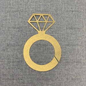 Diamond Ring Wine Glass Tags, Glitter Ring Bridal Wine Glass Tags, Wine ...