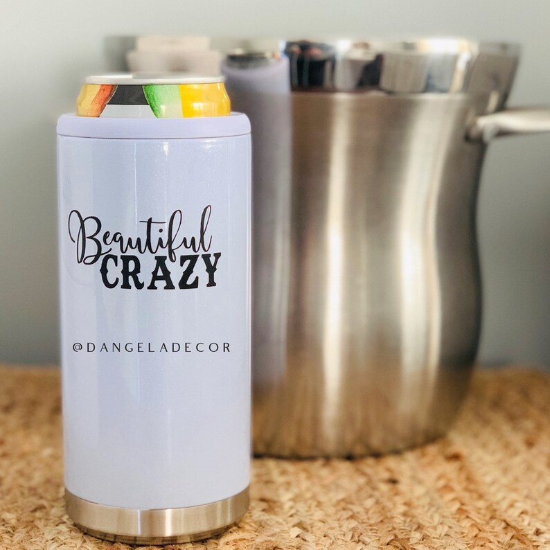 NEW Custom Monogram Skinny Can Cooler Truly Hard Slim Seltzer - Etsy