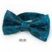 Teal Snake Print Bow Tie, Mens Animal Print Bow Ties, Python Pattern ...