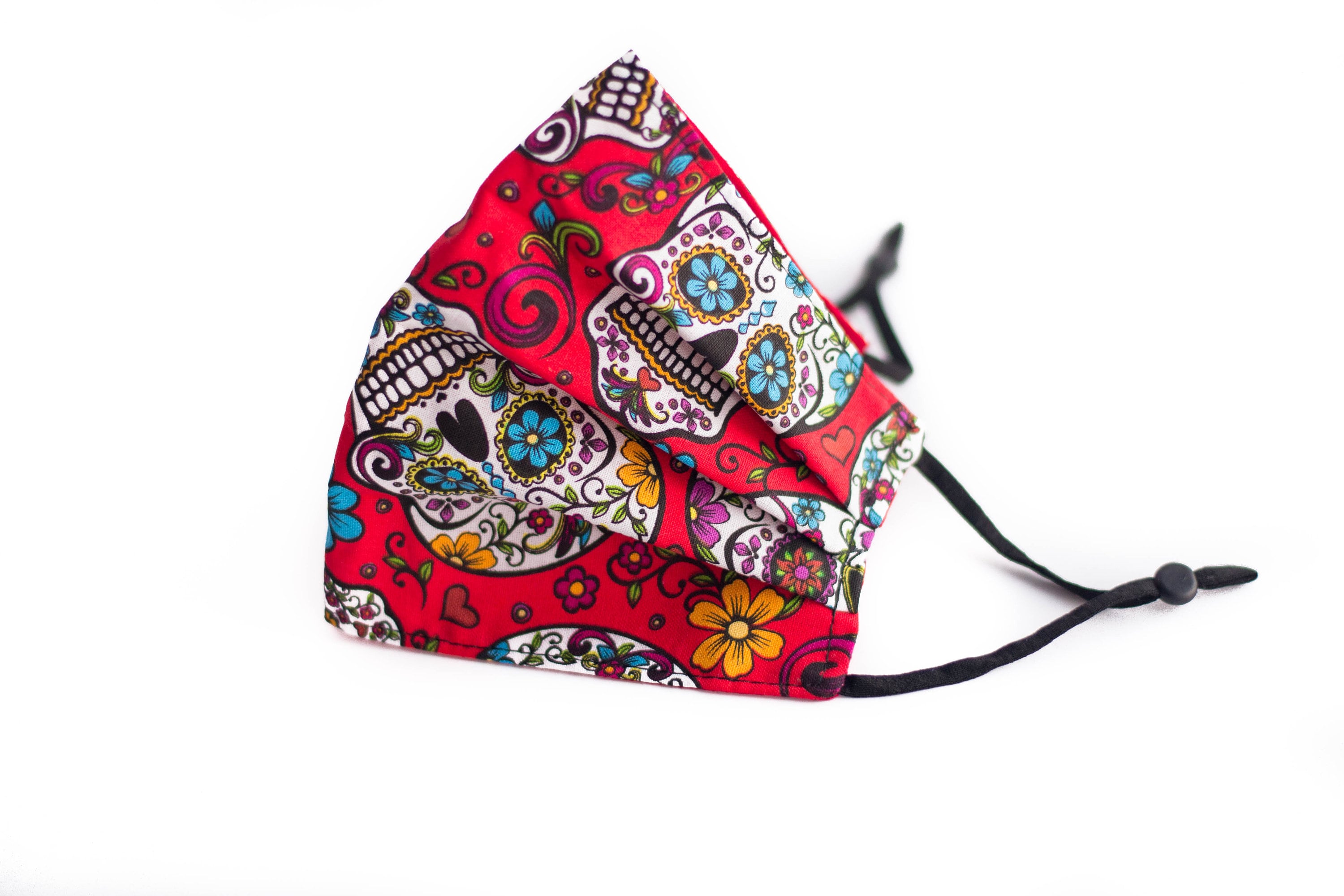 Sugar skull face mask adjustable face masks 2 pack Mexican | Etsy