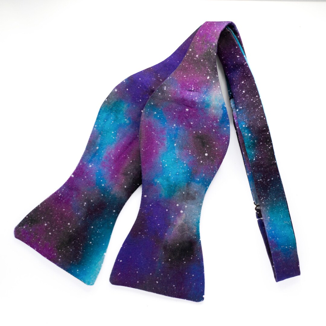 Galaxy Self Tie Bow Tie, Cosmic Bow Ties, Mens Comic Con Bow Tie, Fun ...