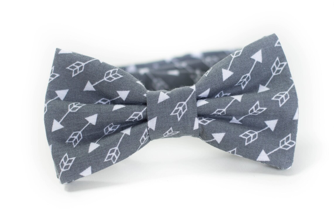 Gray Arrow Bow Tie, Wild Thing Bow Tie, Kids Gray Bow Tie, Boys ...