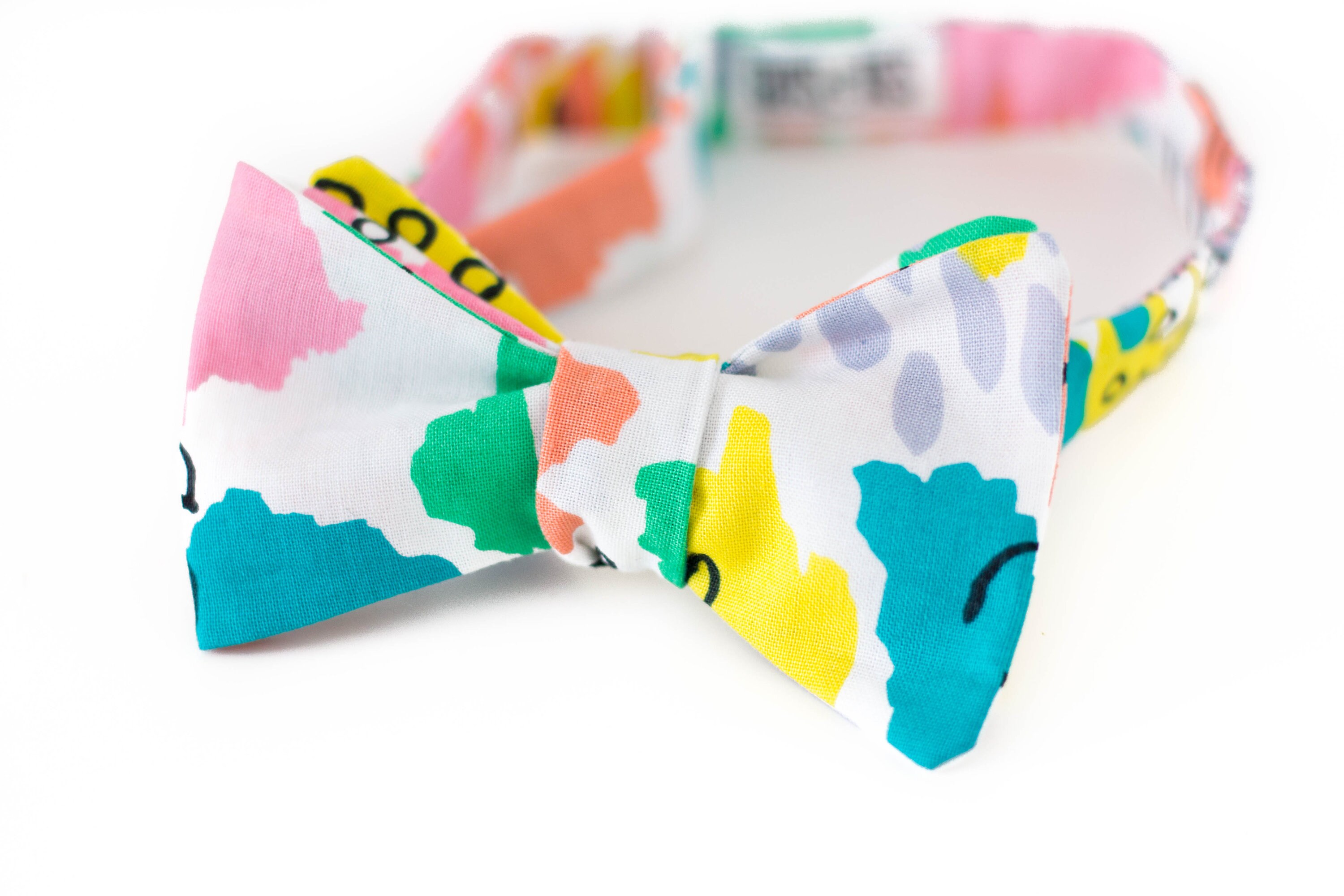 Colorful Self Tie Bow Tie, Pride Bow Tie, Spring Bow Ties, Artistic ...