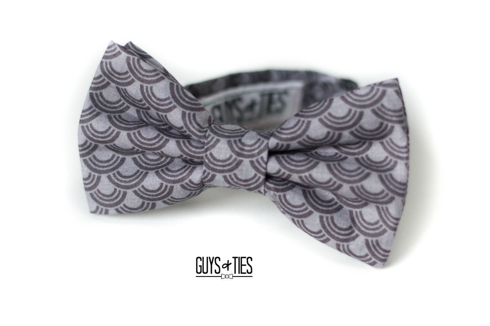 Gray Design Bow Tie, Minimalist Bow Ties for Men, Simple Wedding ...