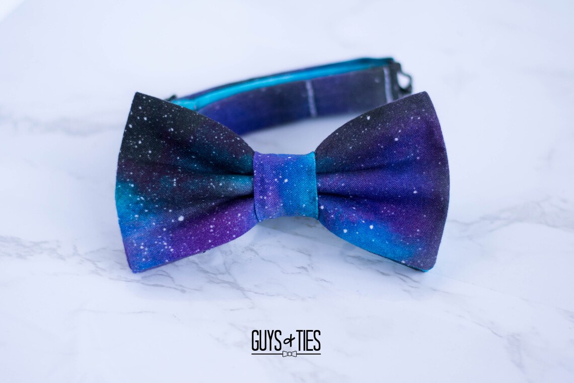 Galaxy bow tie cosmic bow ties pre tied self tie space | Etsy