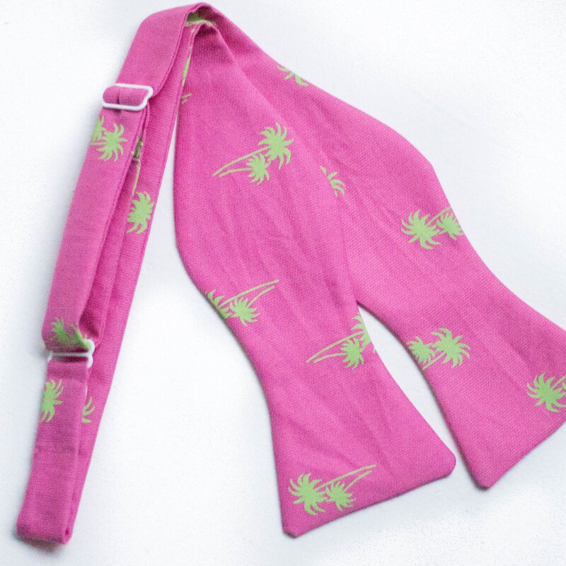 Palm Tree Bow Tie - Etsy