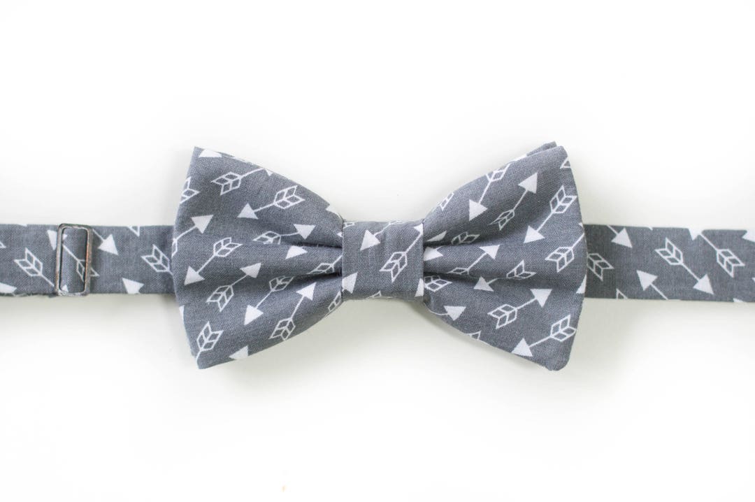 Gray Arrow Bow Tie, Wild Thing Bow Tie, Kids Gray Bow Tie, Boys ...