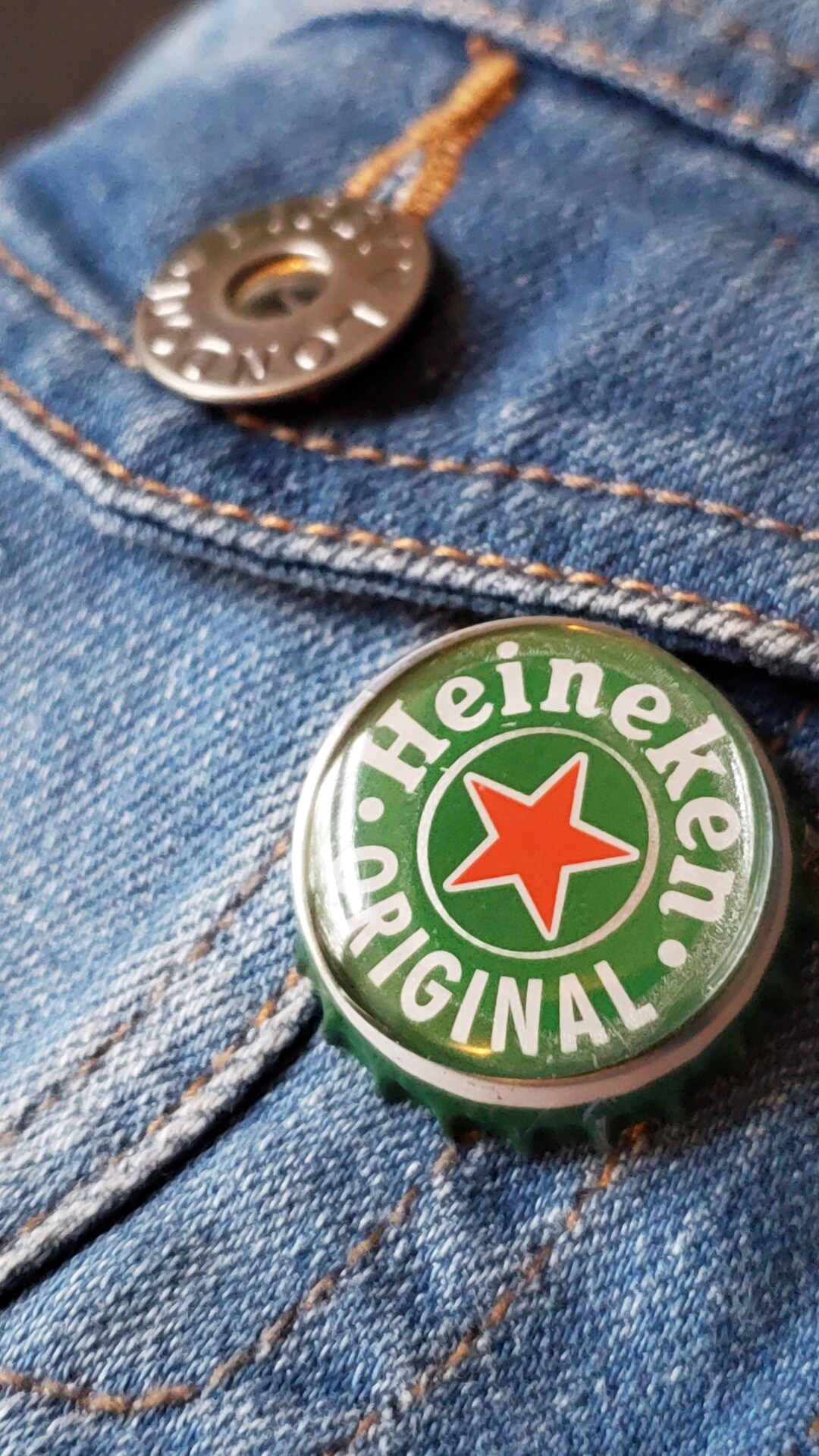 Heineken Bottle Cap Pin Badge - Etsy