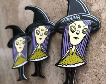 Henrietta Witch Enamel Pin - Etsy