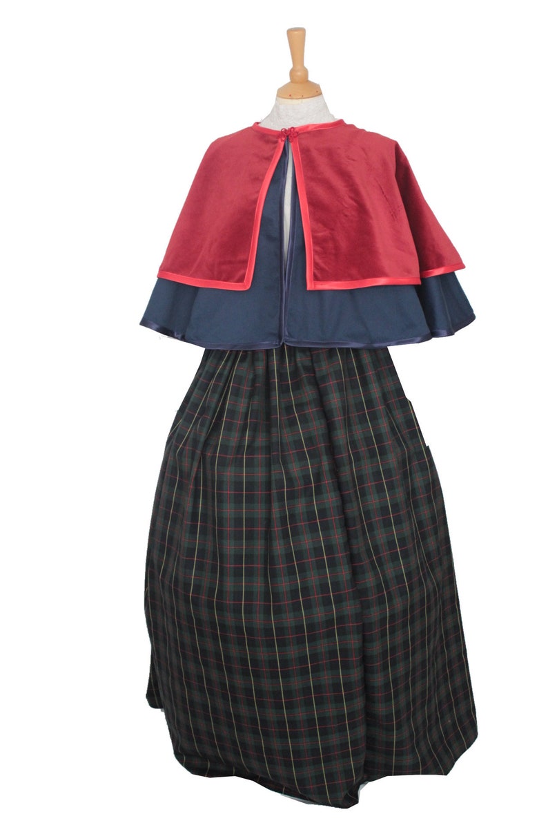 Ladies Victorian Dickensian Civil War Christmas Carol Singer Costume ...
