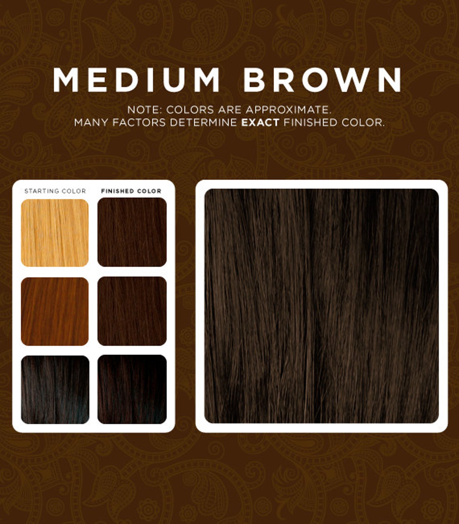 Medium Brown Henna Hair Dye - Etsy