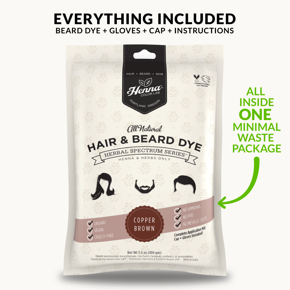 Copper Brown Henna Beard Dye - Etsy