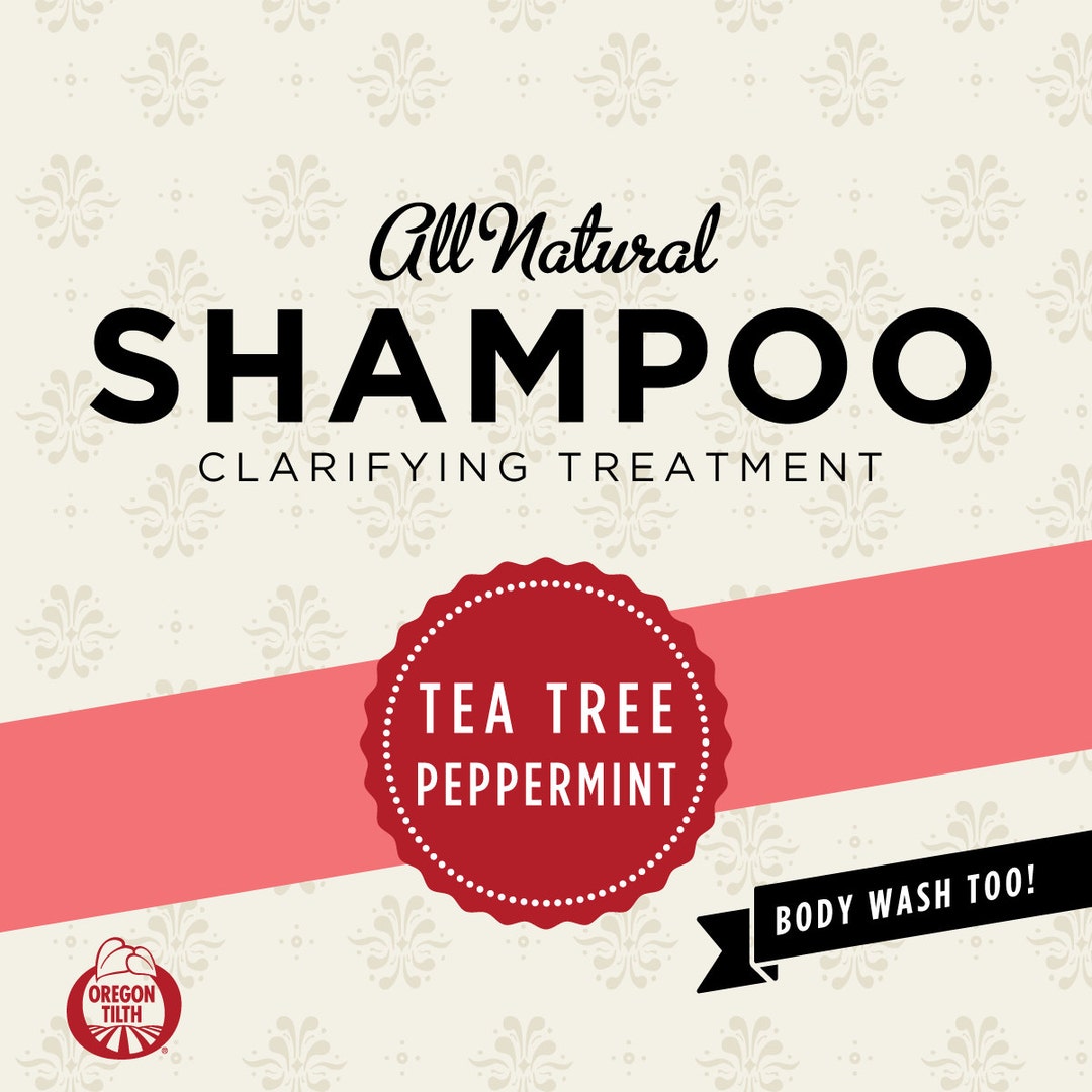 Tea Tree Peppermint Organic Shampoo - Etsy
