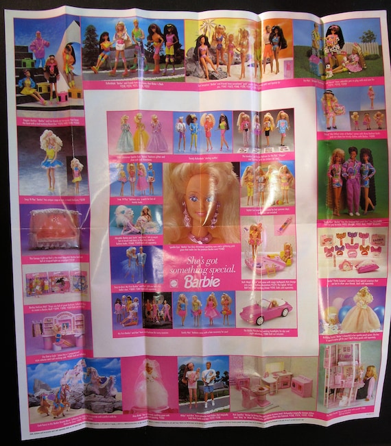 Barbie Poster/package Insert/advertisement 1991 - Etsy