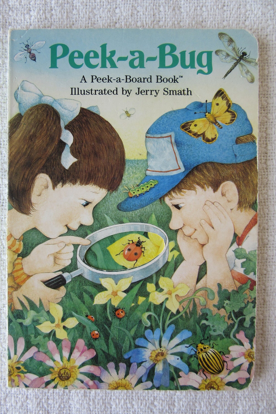 Peek-a-bug Board Book - 1990 Random House, Illustrations by Jerry Smath ...