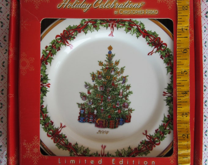 Christopher Radko Holiday Celebrations 8" Collector Plate - Traditions ...