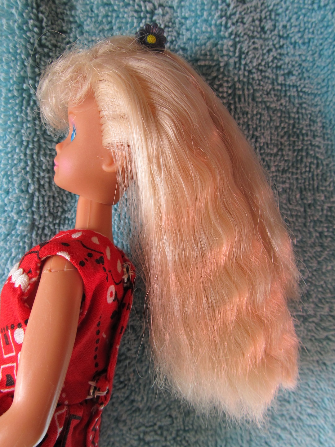 Skipper Doll Vintage '80s W/dress, Shoes, Blonde Crimped Hair - Etsy