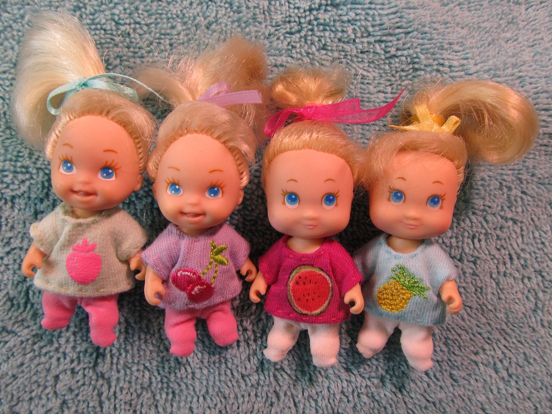 Quints Dolls - Tyco, Quadruplets Blonde Babies, 4 Girls W/hand-sewn ...