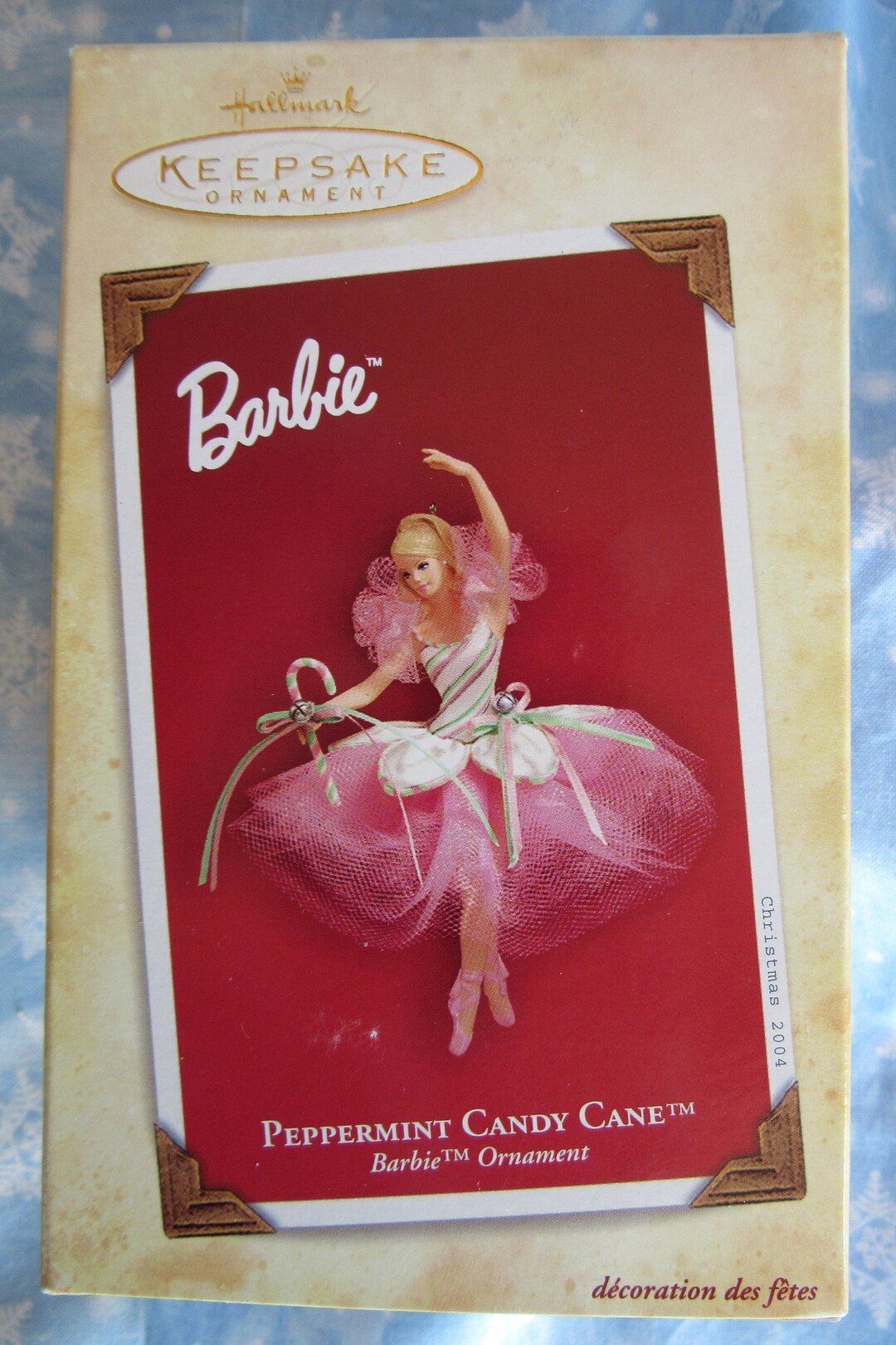 Hallmark Ornament - Barbie - Peppermint Candy Cane - 2004 - Etsy