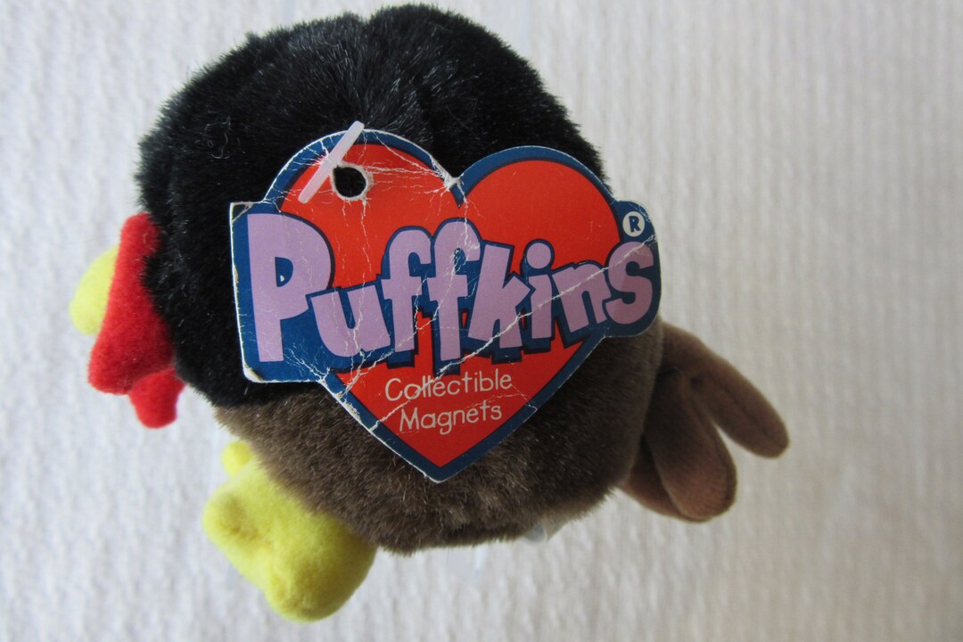 Puffkins "strut" Turkey Collectible MAGNET - 1998 W/tag, Thanksgiving ...