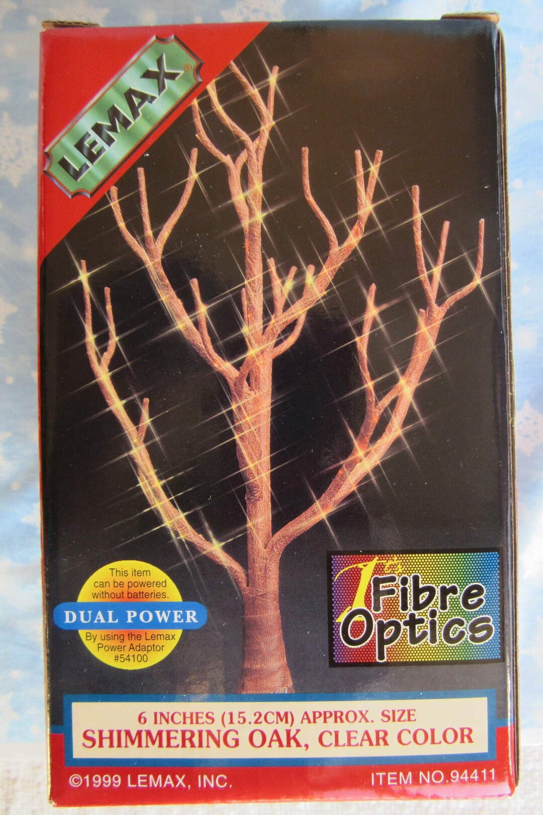 Lemax Shimmering Oak Tree Bare Brown Branches, Clear Color, Fibre ...