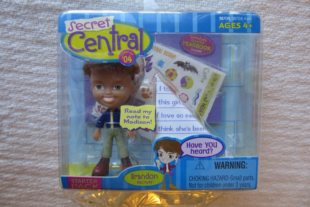 Secret Central Class of '04 Brandon Brown Starter Pack Doll - Copyright ...