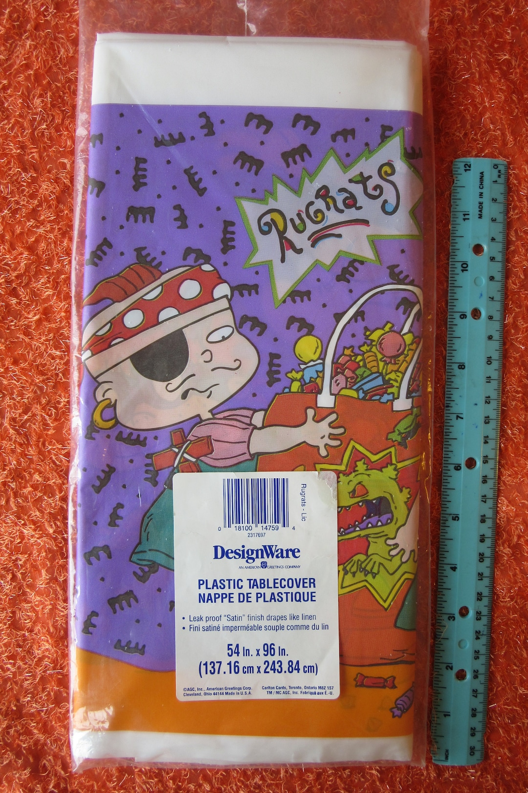 Rugrats Plastic Table Cover - Designware American Greetings Carlton ...