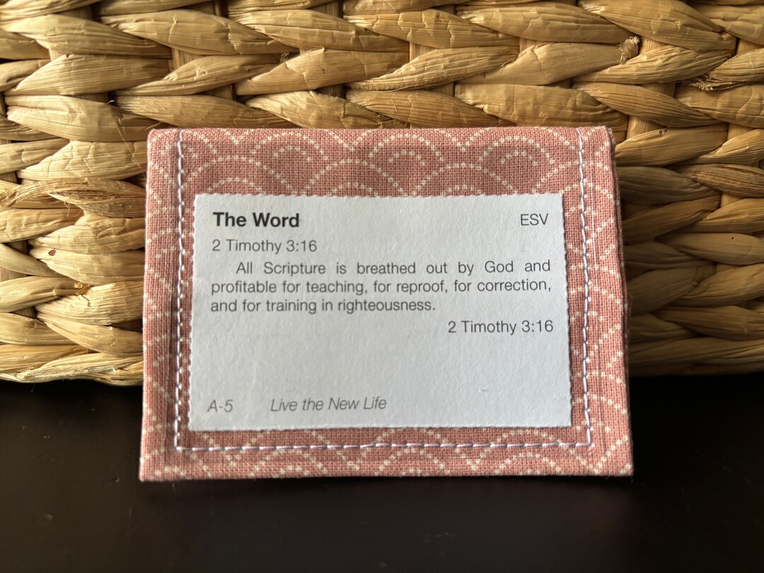 Scripture Memory Verse Pack // Dusty Rose Pink With Scallops - Etsy