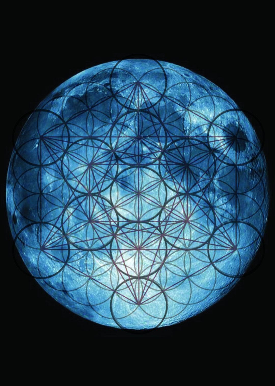 Crystal Grid Moon - Etsy