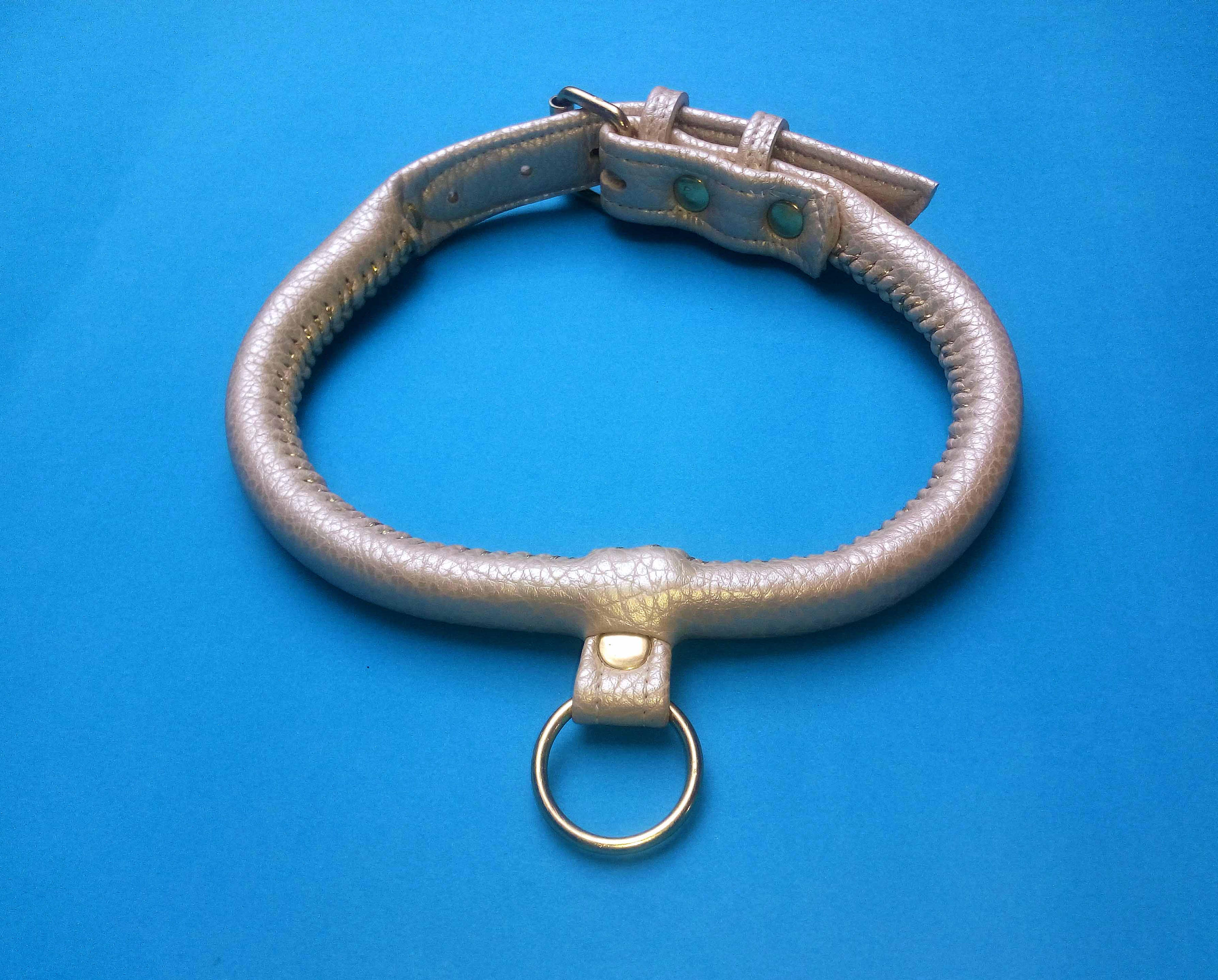 Japanese Akita Inu Show Collar in White-gold Color - Etsy