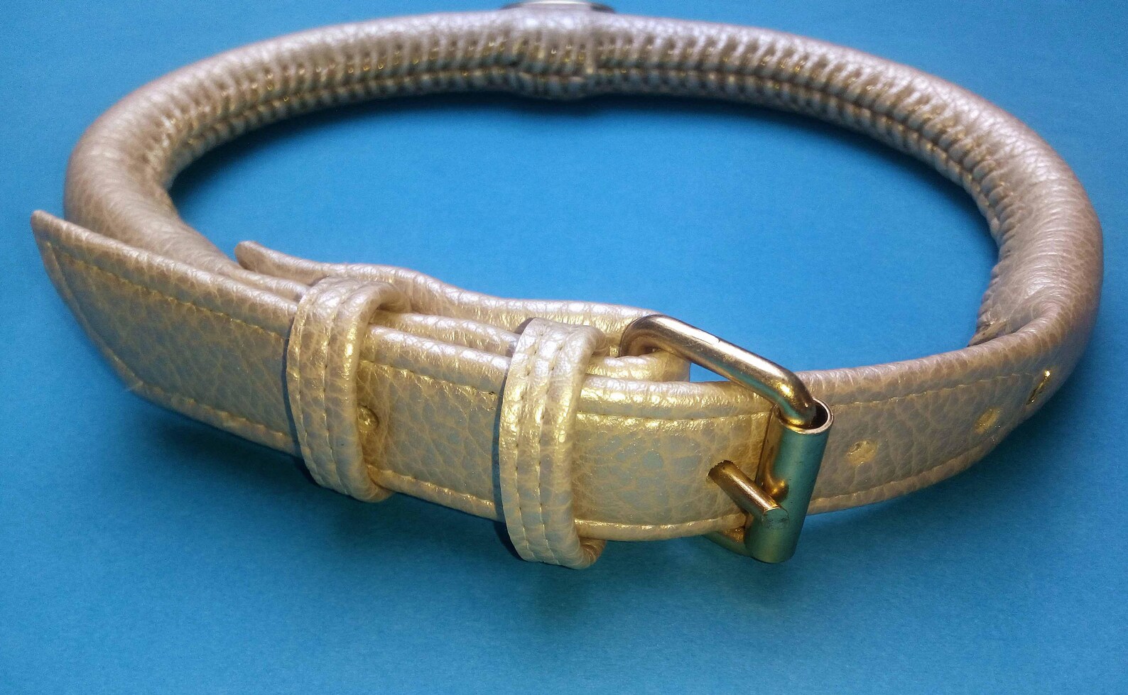 Japanese Akita Inu Show Collar in White-gold Color - Etsy
