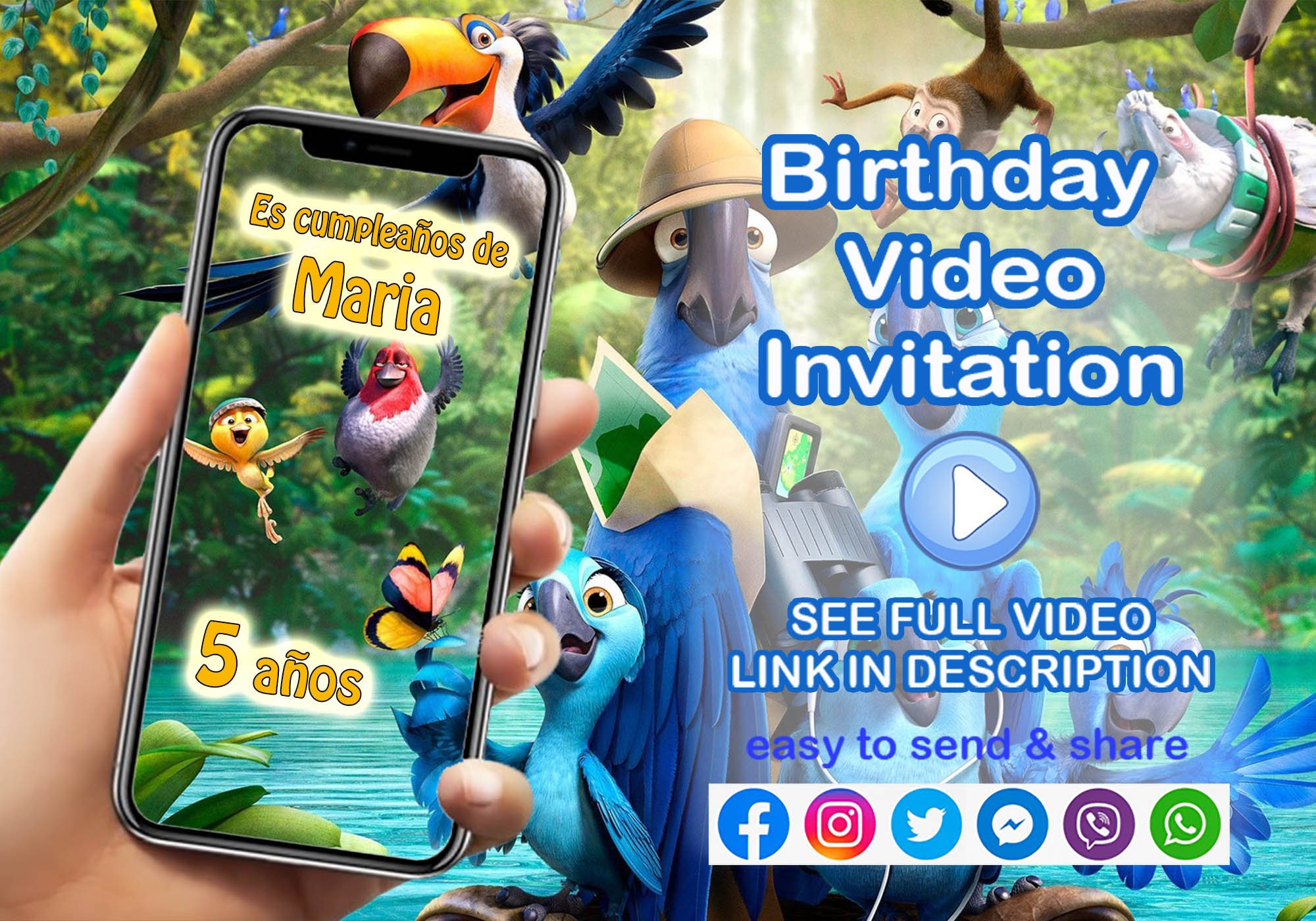 Rio Tarjetas De Cumple Anos