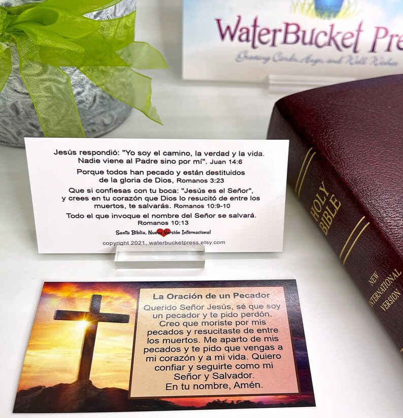 Spanish A Sinner's Prayer Scripture Cards Salvation - Etsy