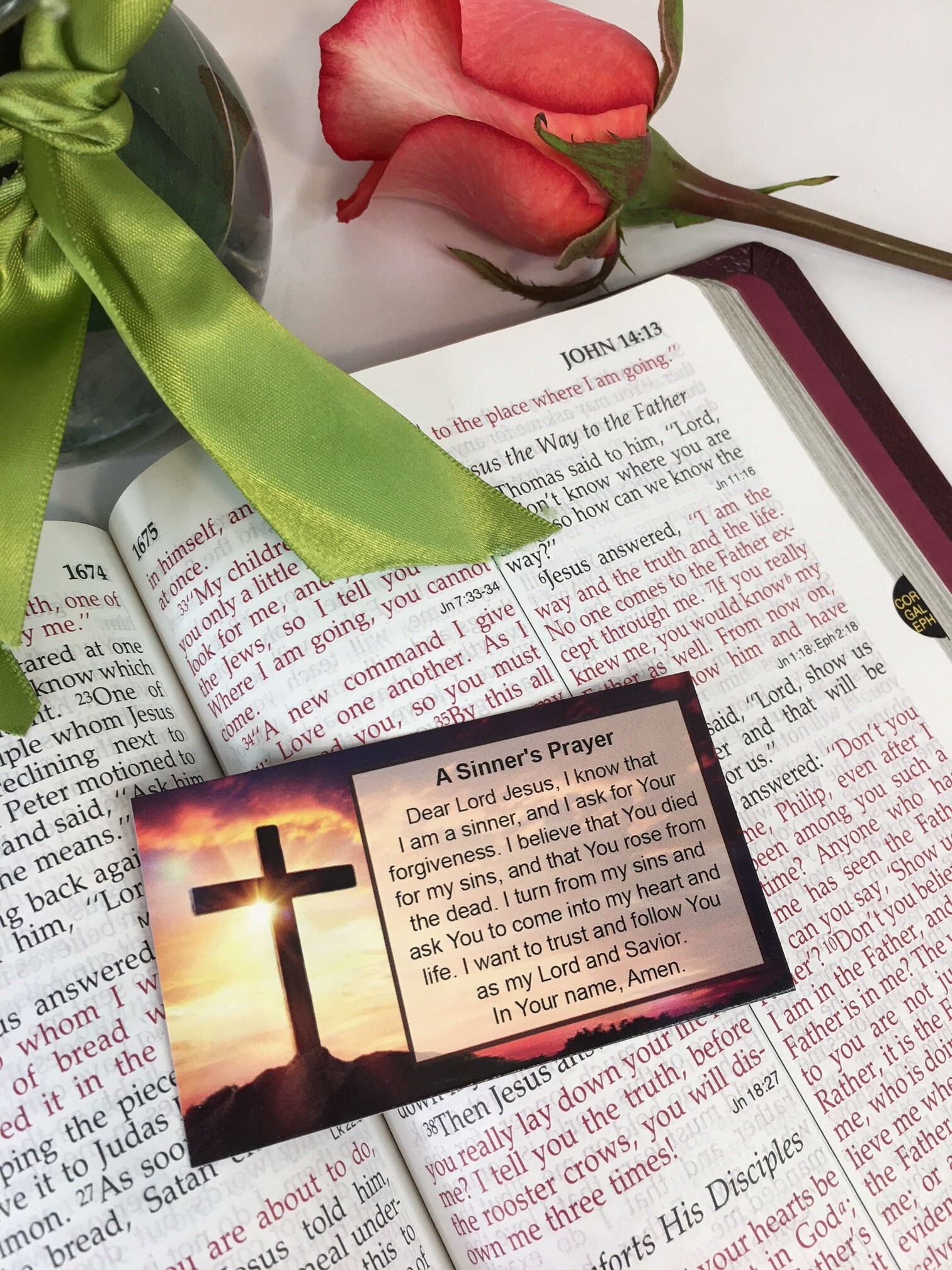 A Sinner's Prayer Scripture Cards Salvation Bible | Etsy