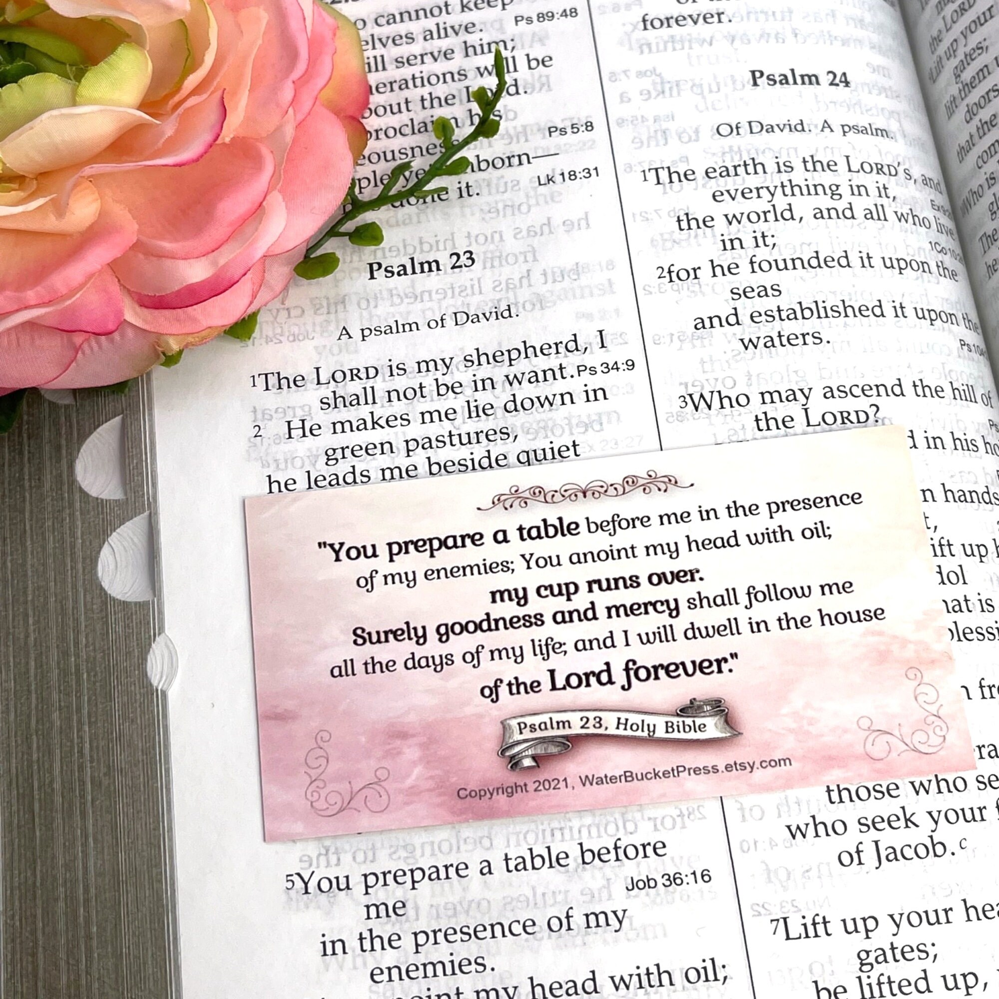 Psalm 23 Pocket Size Scripture Card 50 Cards Bible Verse - Etsy