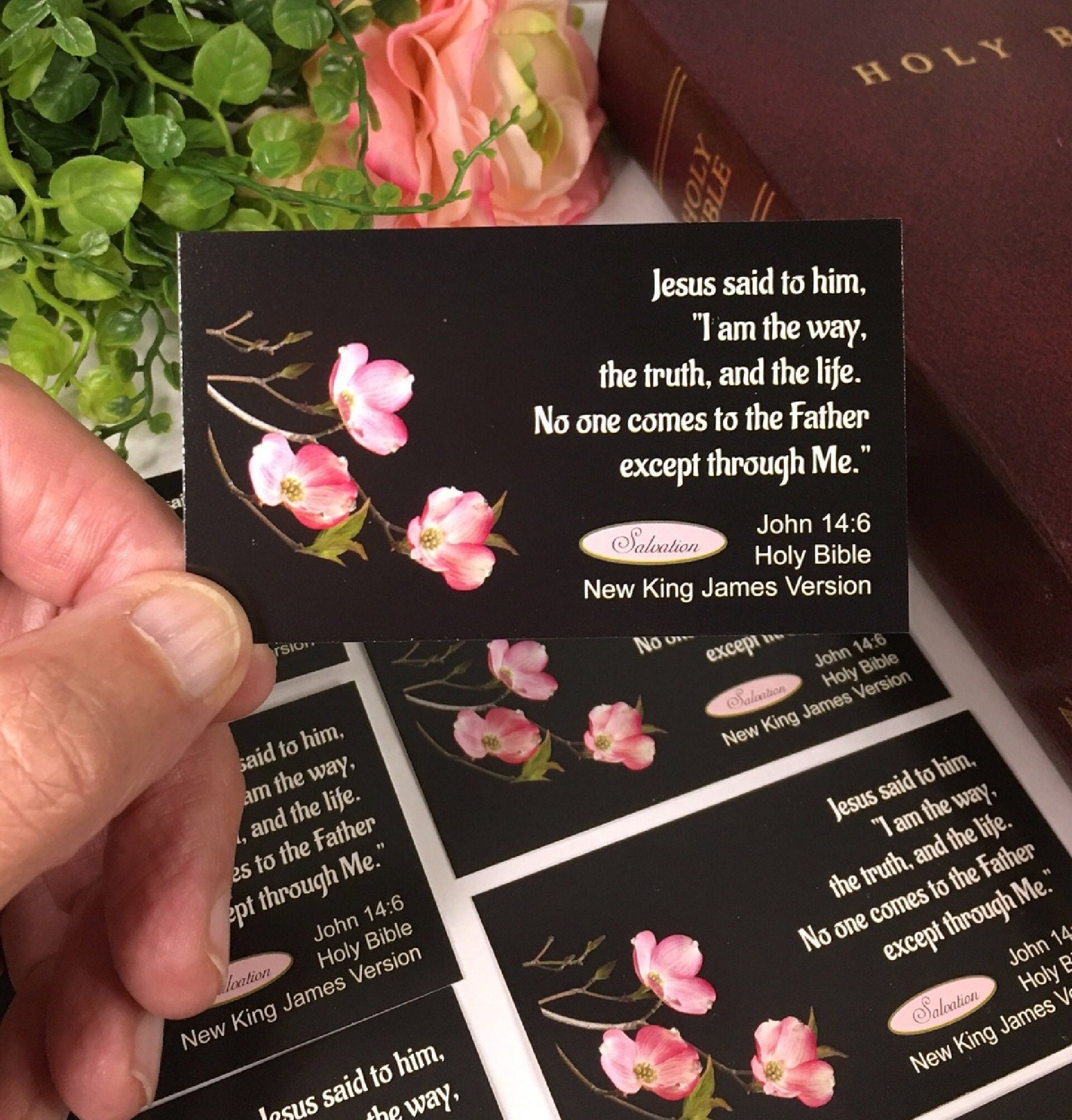 Bible Scripture Cards, Bible Verse Cards, God's Promises, Pocket Cards ...