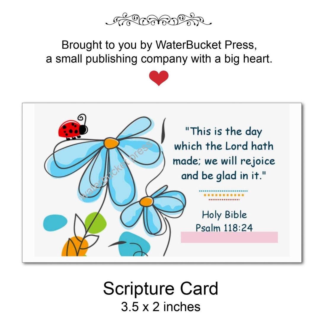 Ladybug Scripture Cards, Bible Verses, Daisy, Christian Cards, Psalm ...