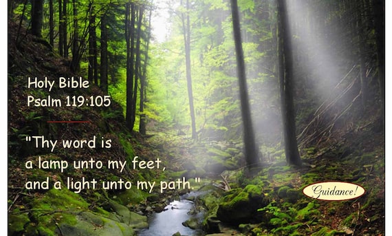 Bible Verses Scripture Cards Bible Study Psalm 119:105 | Etsy