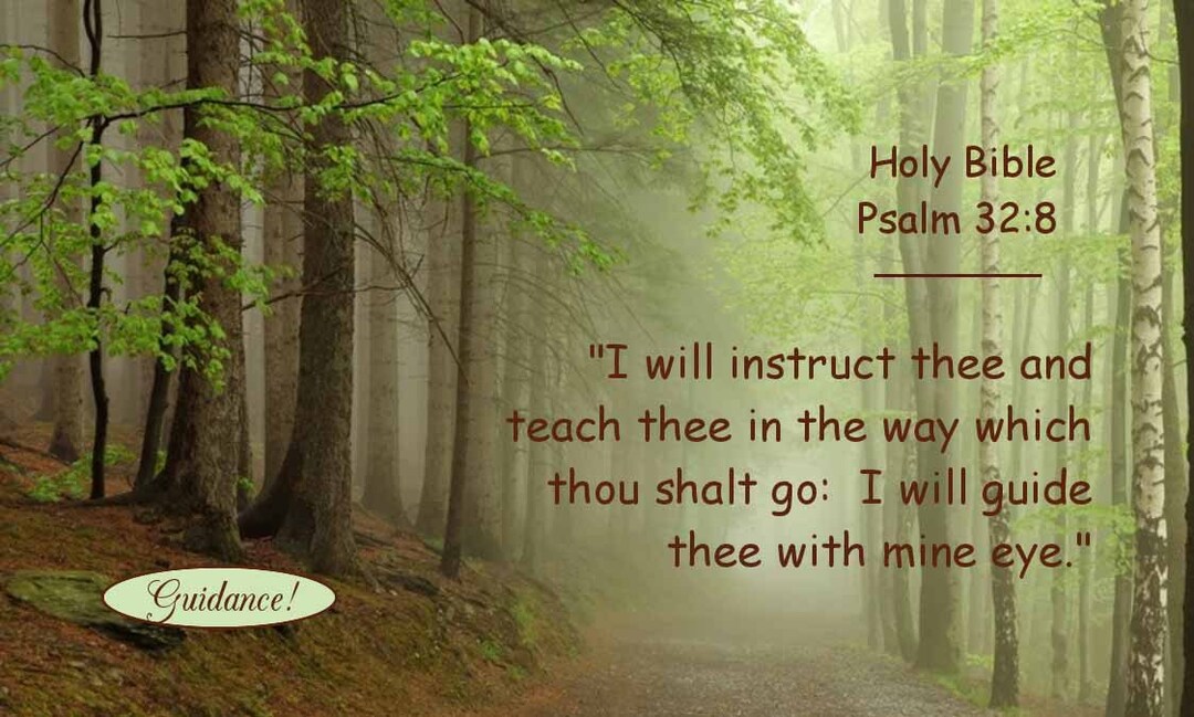 Buzz Scripture Cards for Bible Study, God's Promises. Guidance, Psalm ...