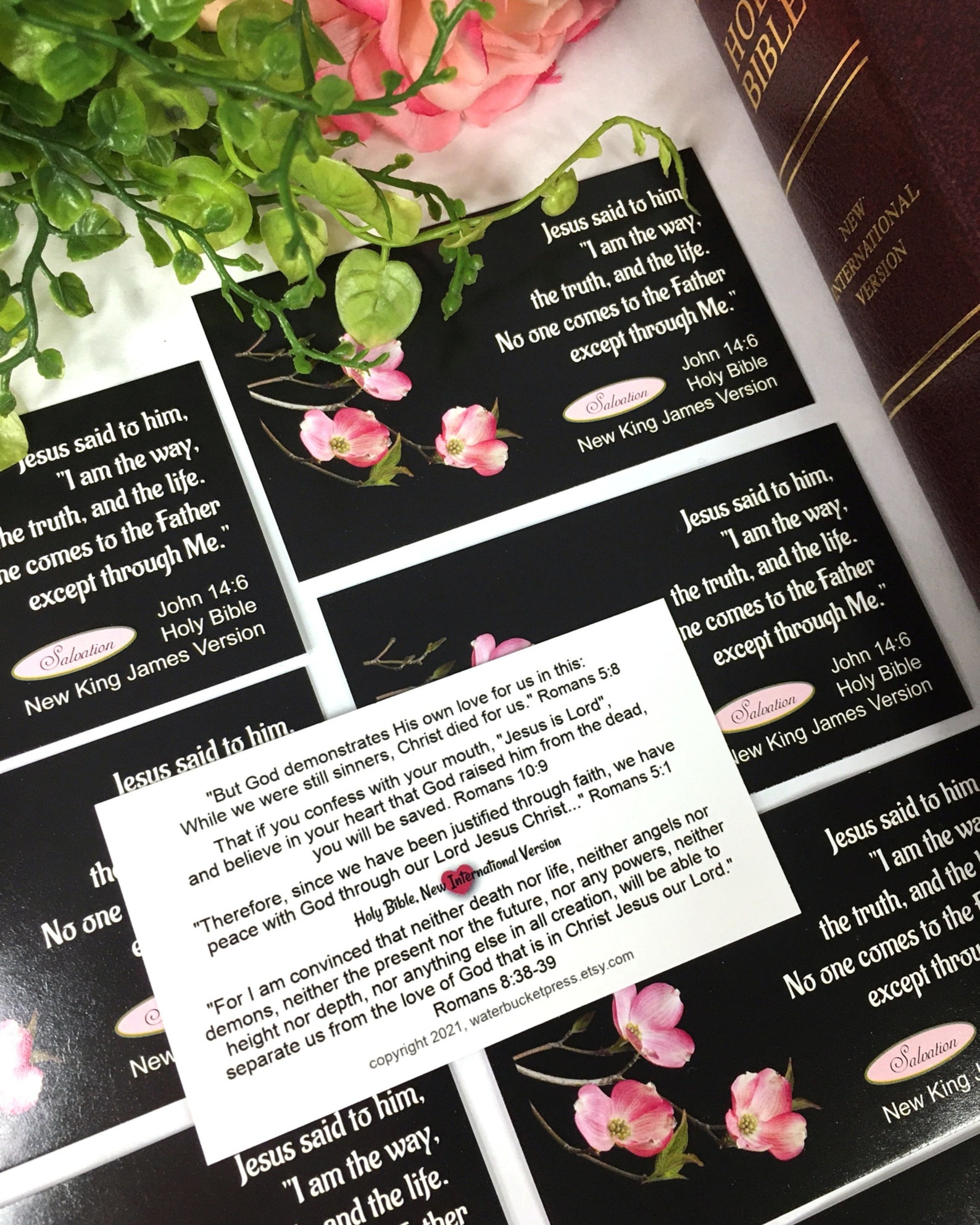 Bible Scripture Cards, Bible Verse Cards, God's Promises, Pocket Cards ...