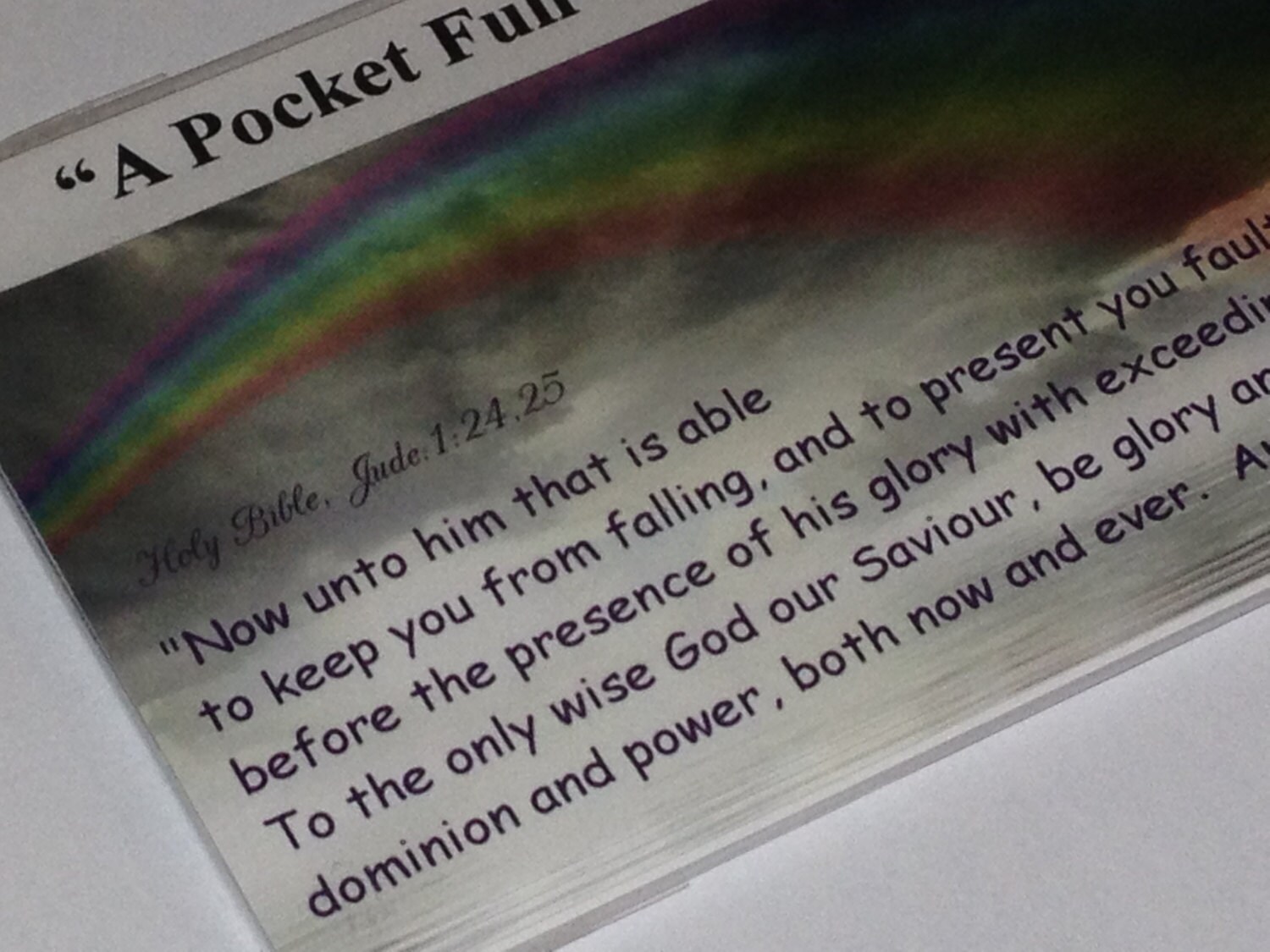 Buzz Scripture Cards for Bible Study, God's Promises. Prayer Jude 1:24 ...