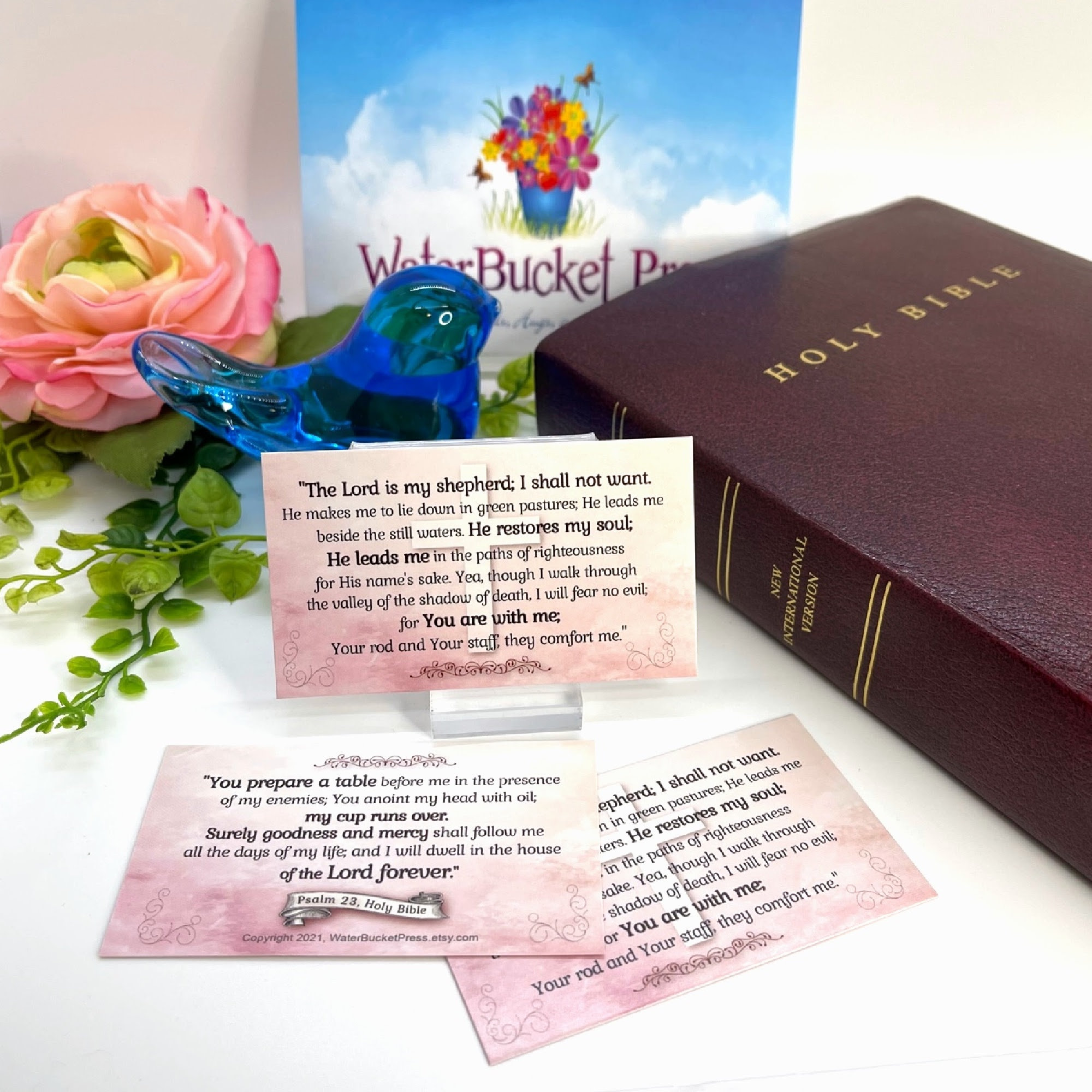 Psalm 23 Pocket Size Scripture Card 50 Cards Bible Verse - Etsy