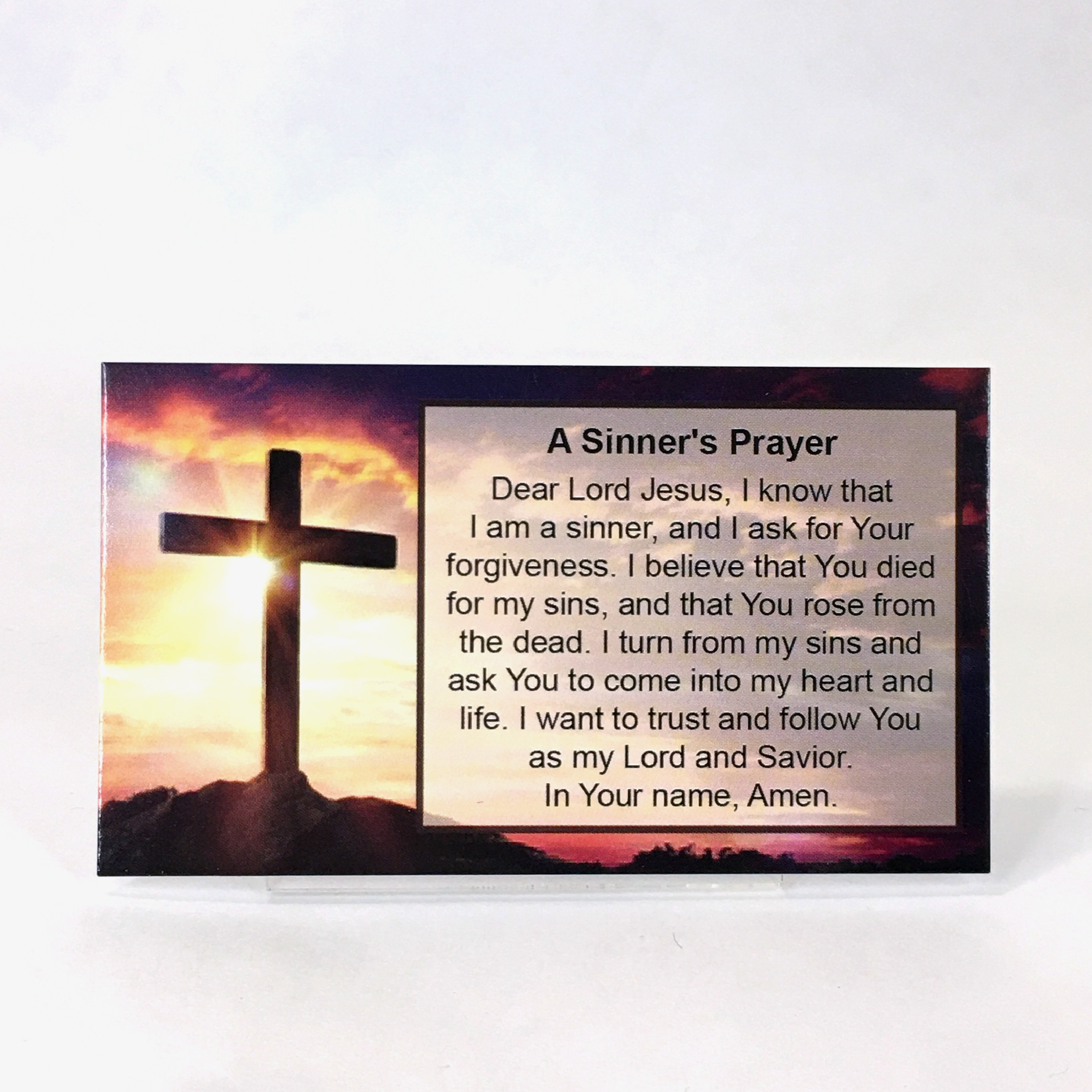 A Sinner's Prayer Scripture Cards Salvation Bible - Etsy