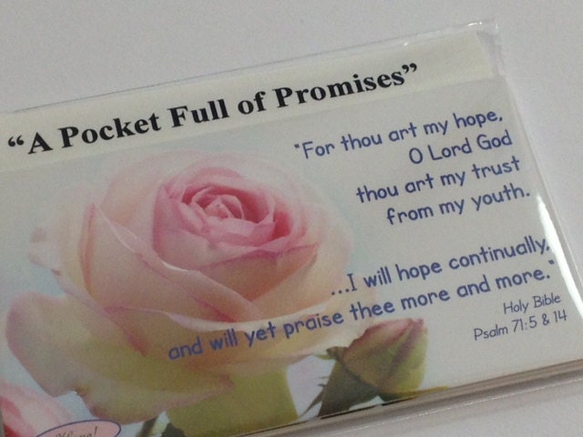 Buzz Scripture Cards for Bible Study, God's Promises. Psalm 71:5,14 ...