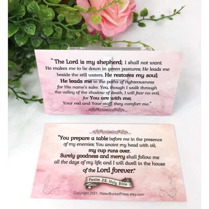 Psalms Collection Pack, Scripture Cards, Bible Verse Pocket Size Cards ...