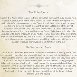 Luke 2, the Birth of Jesus, Download, Printable, Scripture Jesus' Birth ...